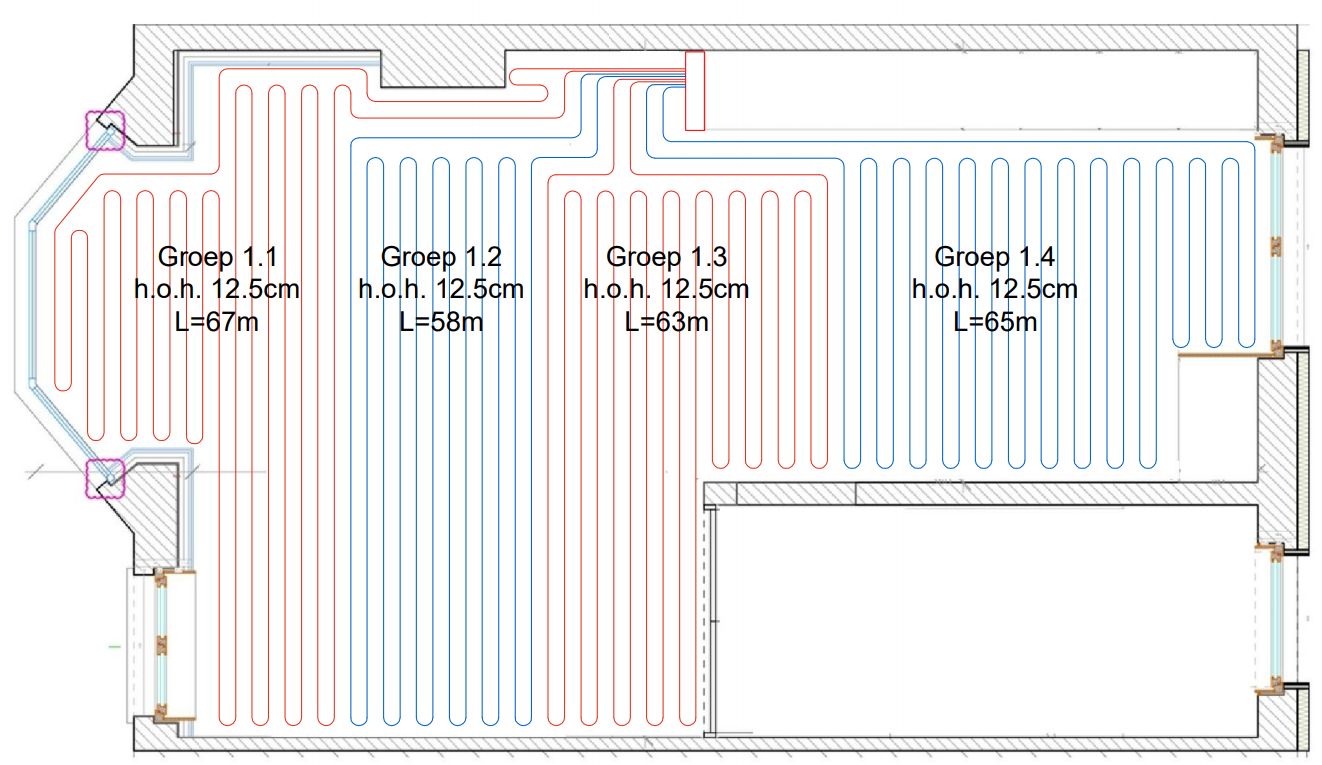 Legplan - Plafondverwarming